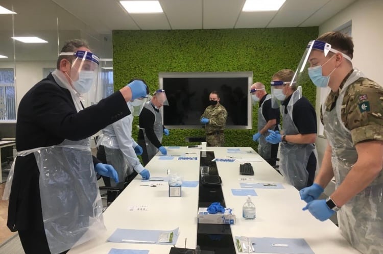 Supporting National Covid Effort Mass Testing in Workplace