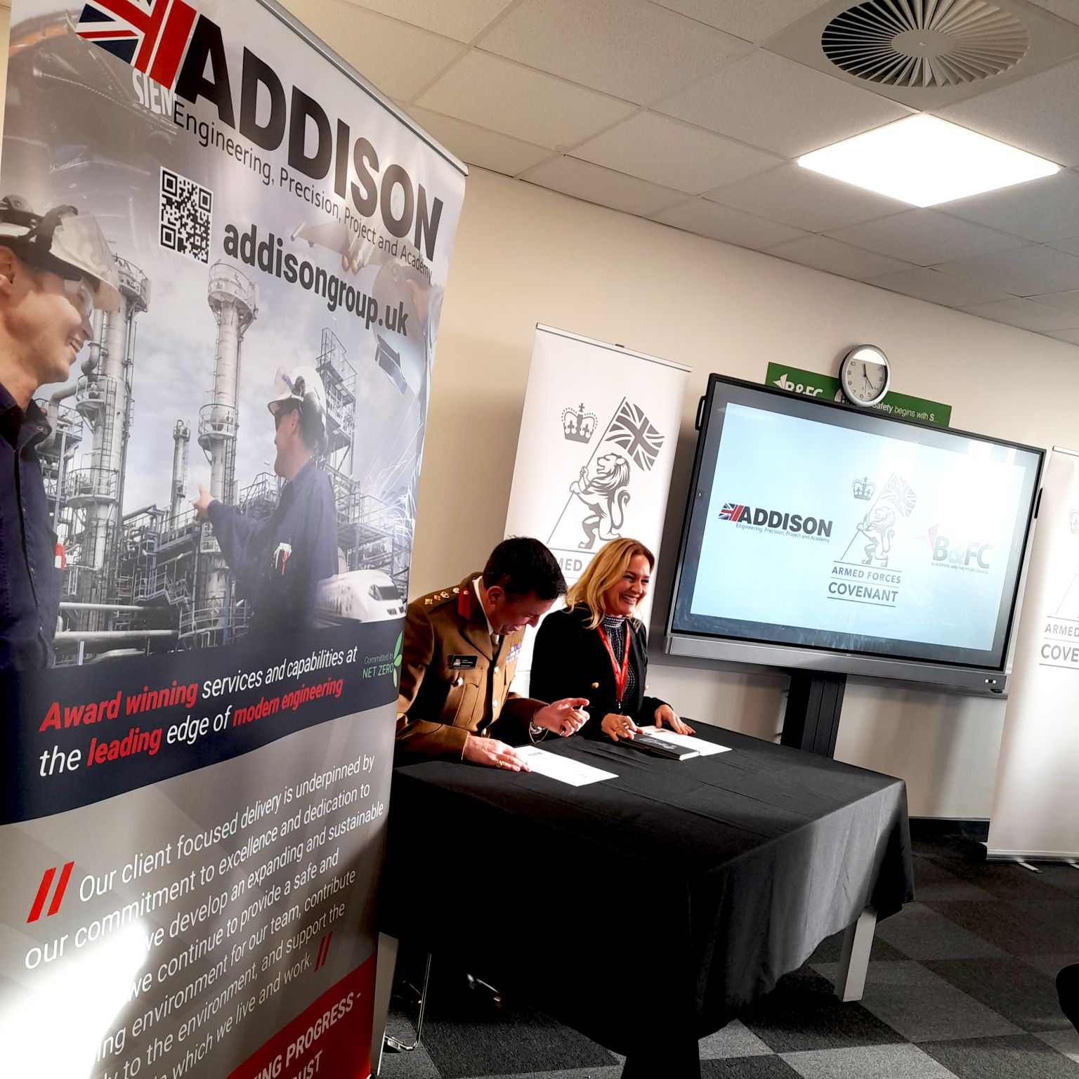 Addison signs Armed Forces Covenant • Addison